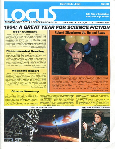 Publication: Locus, #289 February 1985