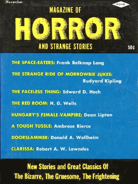 Publication: Magazine of Horror, November 1963